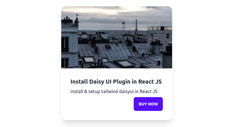 Install DaisyUI In React Example