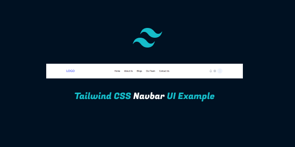Tailwind CSS Navbar UI Example
