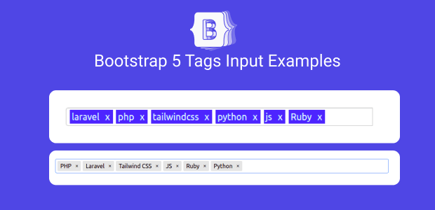 Bootstrap 5 Tags Input Examples