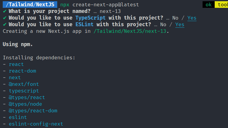 Install Tailwind CSS In NextJS 13