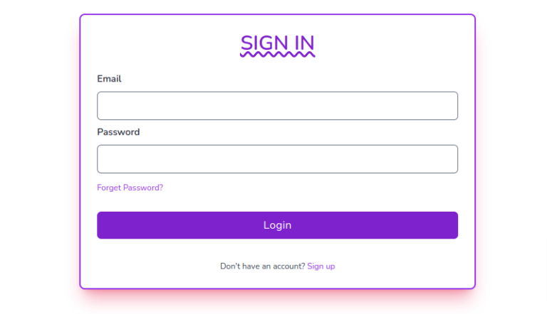 React JS Login Form with Tailwind CSS Example - Larainfo
