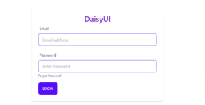 Tailwind DaisyUI Login Form Example - Larainfo
