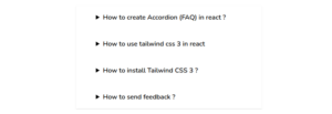 React Tailwind CSS Accordion (FAQ) Example - Larainfo