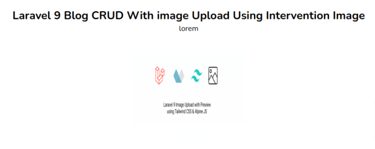 Laravel Image Upload with Intervention Example - Larainfo