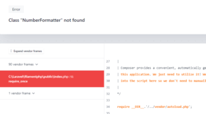 How to Solve 'Class NumberFormatter not found' in Laravel - Larainfo