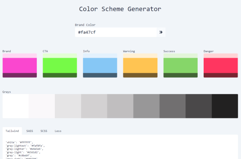 Best Color Palette Generator Tools for Tailwind CSS - Larainfo